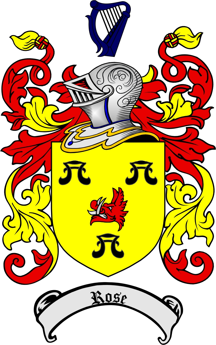ROSE Coat Of Arms ROSE Family Crest rose-coat-of-arms-rose-family-crest